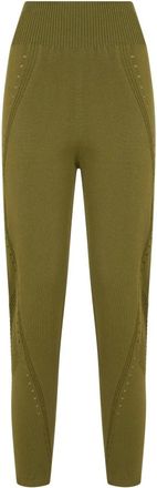 Alberta Ferretti Femme, Pantalons, Vert, Taille: 40 FR Leggings en maille