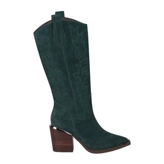 Alma En Pena Bestickter Absatzstiefel - - Shoes - Damen - Blau - 36 EU