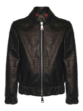 Giuliano Galiano Blouson En Cuir - Noir