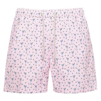 Saint Barth Homme, Maillots de bain, Rose, Taille: S Short de bain Lighting Micro Stretch