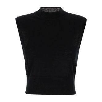 Sportmax Femme, Tops, Noir, Taille: 40 FR Maglieria Top