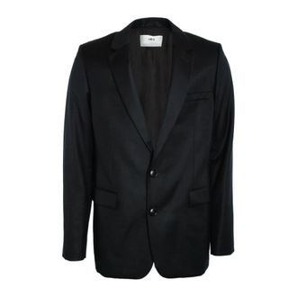 Ami Klassische Zwei-Knopf Jacke - - Jackets - Herren - Schwarzk - M