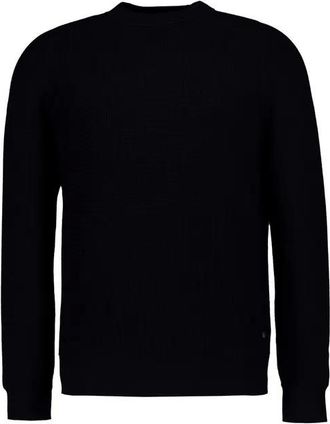 HUGO BOSS Herren Pullover schwarz unifarben