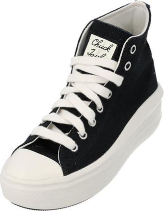 Converse Femme Chuck Taylor All Star Move Sneaker, Black/Natural Ivory/Egret, 37.5 EU