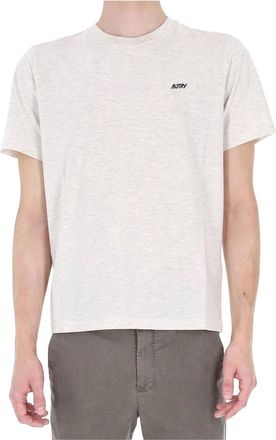 Autry Homme, Tops, Gris, Taille: S Tspm 007Mcotton Melange