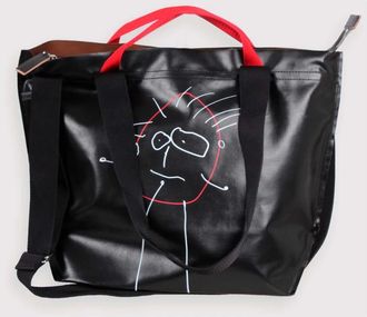 Plan C Plan C, Femme, Sacs, Noir, Taille: ONE Size Pili and Bianca Medium Shopper