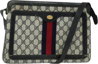 Gucci Pre-owned Cuir sacs-gucci - Femme - Pre-owned - Bleu - Taille: ONE Size