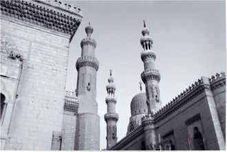 artboxONE Poster 90x60 cm Reise Moschee in Kairo, schwarzweiß - Bild moschee gotteshaus Islam