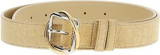 Jacquemus G&uuml;rtel - Beige Suede Leather Belt - Gr. 75 - in Beige - f&uuml;r Damen