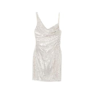 Self Portrait Femme, Robes, Gris, Taille: 38 FR Pf26-014S-Ch Champ Dress