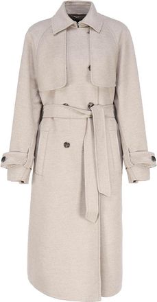 Max Mara Langer Mantel - Beige