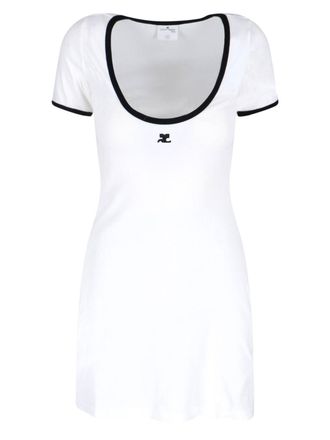 Courrèges Logo Mini Dress