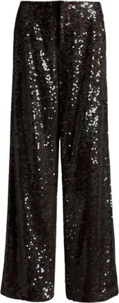 Alberta Ferretti Femme, Pantalons, Noir, Taille: 36 FR Wide Pantalons