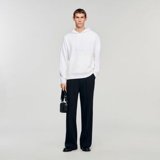 Sandro Logo-Hoodie mit Kapuze