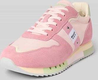 Blauer Sneaker mit Label-Details Modell MELROSE02