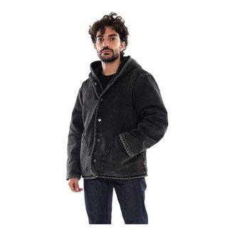 Levi's Deck Hoodie Sherpa Jacke Ein Nacht Outsider - - Jackets - Herren - Schwarzk - L