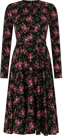 Dolce & Gabbana Femme, Robes, Multicolore, Taille: 36 FR Silk Floral Dress