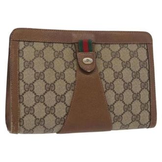 Gucci Pochette en plastique Pre-owned - Femme - Pre-owned - Beige - Taille: ONE Size