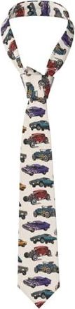 Generic Cravate Pour Hommes Voitures Vintage Color&eacute;es Personnalis&eacute;es Confortable Necktie Tendance Cravates Homme Pour Affaires L&Eacute;cole Mariage