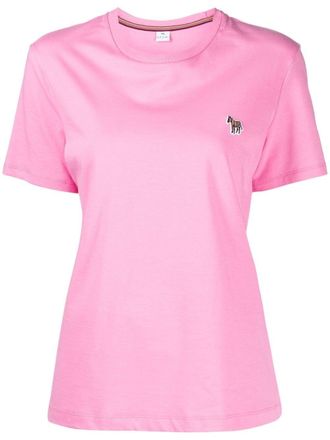Paul Smith T-Shirt mit Zebra-Patch - Rosa