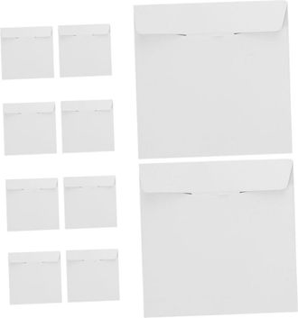 DOITOOL 10 St&uuml;ck Wei&szlig;e CD DVD Versandtaschen aus Papier Sichere Aufbewahrung und Schutz vor Kratzern Praktische CD H&uuml;llen f&uuml;r Geordnete Lagerung und Einfachen