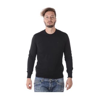 Emporio Armani Homme, Pulls, Noir, Taille: XL Pull en laine &agrave; col rond