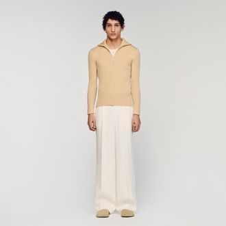 Sandro Cardigan &agrave; col montant zipp&eacute;