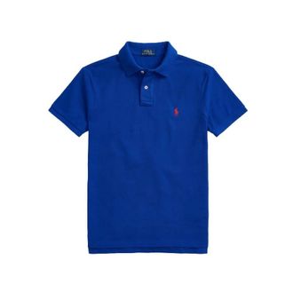 Polo Ralph Lauren Royal Heritage Kurzarm Slim Polo - - Tops - Herren - Blau - S