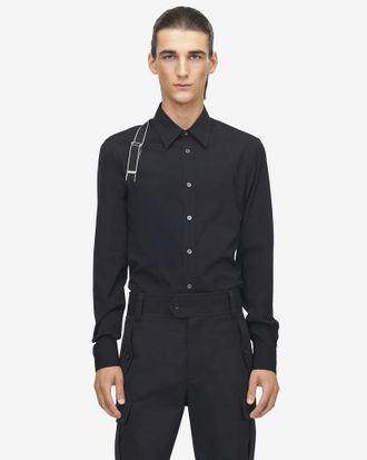 Alexander McQueen McQueen Logo Gurt-Hemd - Item 828170QNAAB0506