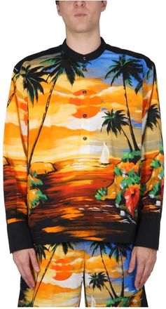 Dolce & Gabbana Homme, Chemises, Multicolore, Taille: L Camicia Stampa Hawaii