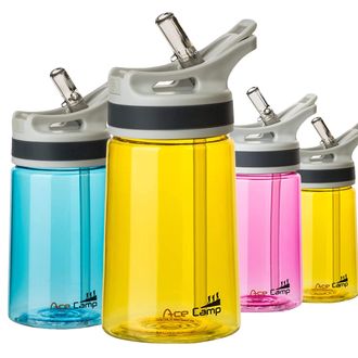 AceCamp TRITAN Trinkflasche | Sportflasche | BPA-frei I alle Getr&auml;nke I Springdeckel gelb 350 ml