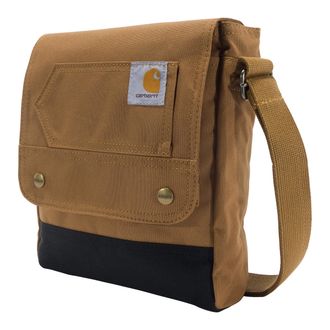 Carhartt Work in Progress Damen Umh&auml;ngetasche, Schultertasche Tasche mit Schnappverschluss, langlebig, verstellbar, mit Klappverschluss, Everyday Crossbody Snap Brown