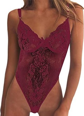 Generic Body Zippé Femme Bustier Noir sans Bretelle Body Rose Fushia Body Tendance Femme Body en Dentelle Lingerie Vetement Corset Femme Body Foulard Bodies F