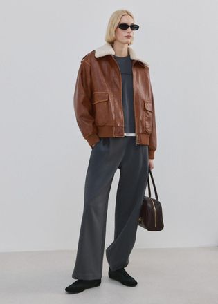 Mango Gerade Baumwollhose blau - Damen - XXS - MANGO