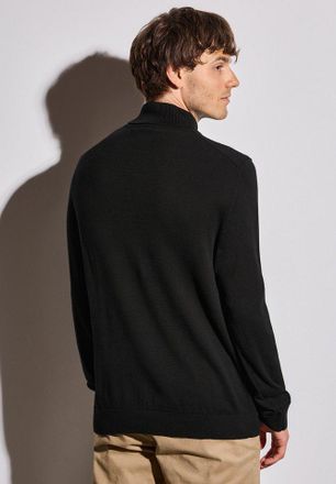 Street One Men Rollkragenpullover aus reiner Baumwolle