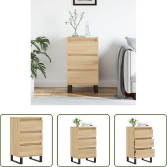 vidaXL Holzkommode - Sideboard Sonoma-Eiche 40x35x70 cm Holzwerkstoff