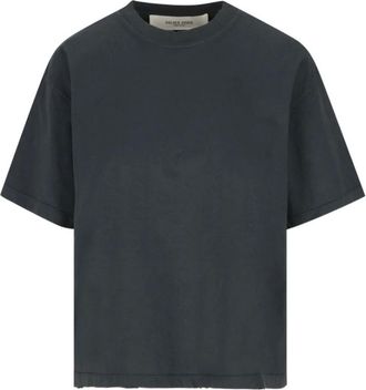 Golden Goose Femme, Tops, Gris, Taille: 38 FR T-shirt &agrave; appliqu&eacute;
