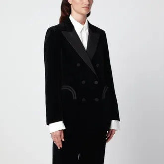 Blaz&eacute; Milano Everyday Jealousy Blazer aus schwarzem Samt