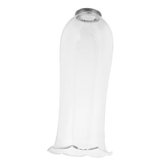 Cabilock Winddichter Handgeblasener Lampenschirm aus Klarem Glas Ersatzglas f&uuml;r &Ouml;l Petroleumlampe Eleganter Glaszylinder f&uuml;r Innen Au&szlig;enbereich Einfach zu Rein