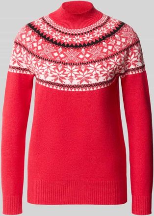 Christian Berg Strickpullover aus Viskose-Mix mit Stehkragen