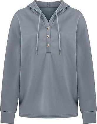 Generic Sweat &agrave; capuche surdimensionn&eacute; pour femme - Sweat &agrave; capuche - Veste &agrave; capuche - Manteau long - Pull &agrave; manches longues - Automne - Pour femme - Manches