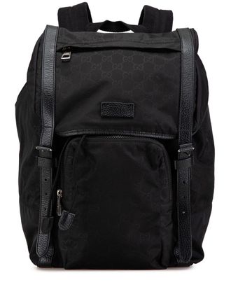 Gucci sac &agrave; dos &agrave; motif GG (2016-2024) - Noir