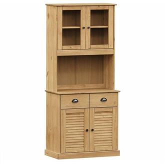 vidaXL Highboard vigo 78x40x175 cm Massivholz Kiefer Vidaxl