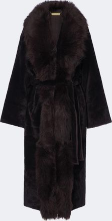 Nour Hammour Manteau Isadora en shearling