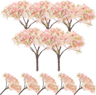 BESPORTBLE K&uuml;nstliche Kirschbl&uuml;ten Kleiner Baum 10 St&uuml;ck 5cm Dekoration f&uuml;r Zuhause Fotorequisite Wiederverwendbar Realistisch Tisch und Wohnraumdeko