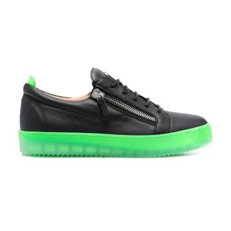 Giuseppe Zanotti Elegante Schwarze Ledersneakers - - Shoes - Herren - Schwarzk - 41 EU