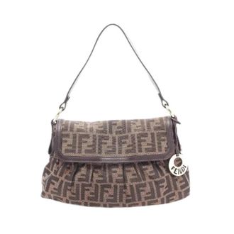 Fendi Pre-owned Zucca Canvas Leather Shoulder Bag - - Pre-owned - Damen - Braun - ONE SIZE