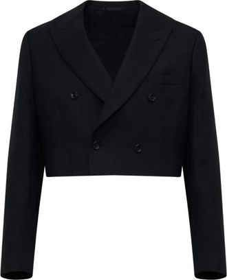 Comme Des Gar&ccedil;ons Cut-Out Double-Breasted Blazer - - Jackets - Damen - Schwarzk - M