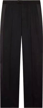 Golden Goose Homme, Pantalons, Noir, Taille: M Pantalon en laine froide avec bande lat&eacute;rale en satin