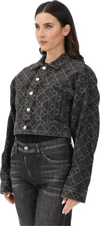 Calvin Klein Jeans Femme, Vestes, Noir, Taille: 36 FR Denim Jacket